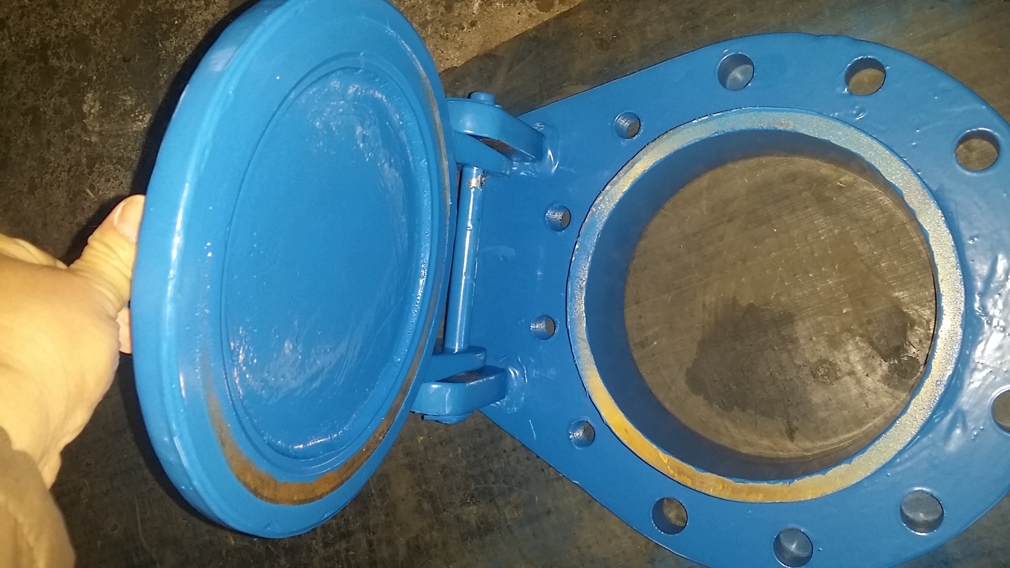 DI 316 Stainless Steel Water Flap Check Valve With Flange DN 500 PN10